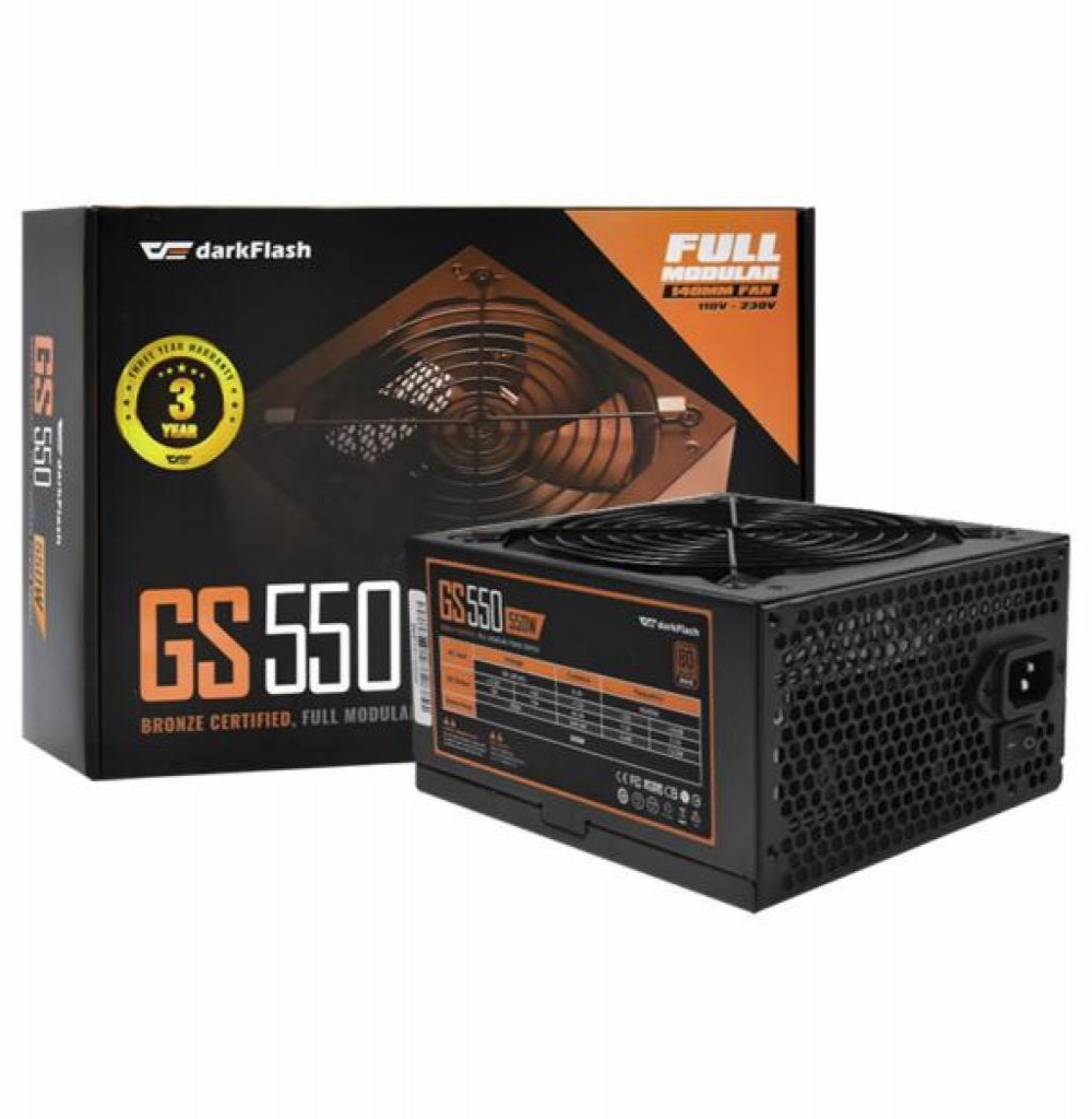 Fonte 550W DARKFLASH GS550 80PLUS BRONZE - Geral