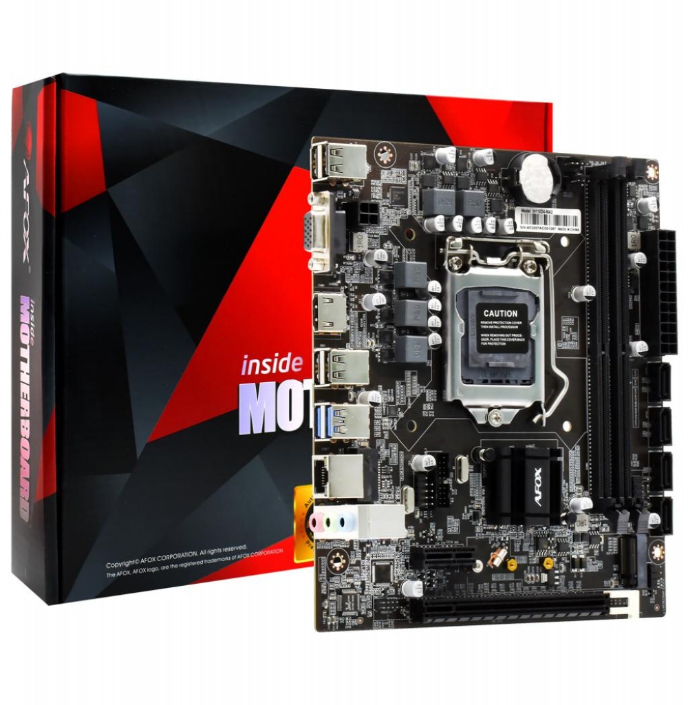 Placa Mae Intel (1151) AFOX IH110D4-MA2-V2 - Intel