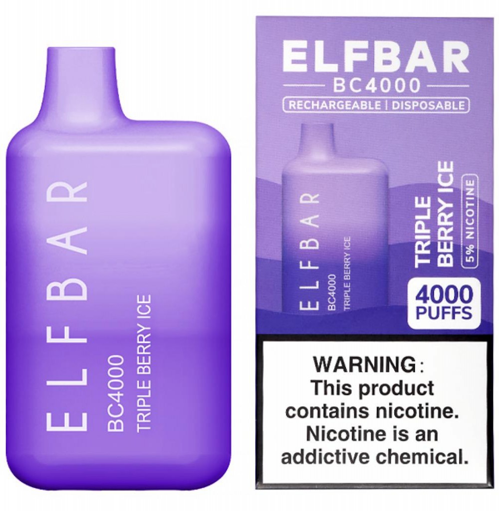 Vape Elfbar 4000P Tripple Berry Ice - Vape