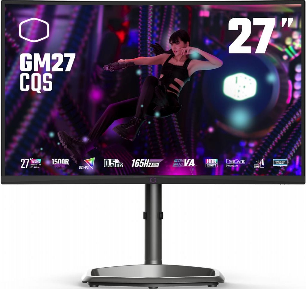 Monitor Led 27" Cooler Master Gm27-Cqs Curvo 170hz - Cooler Master